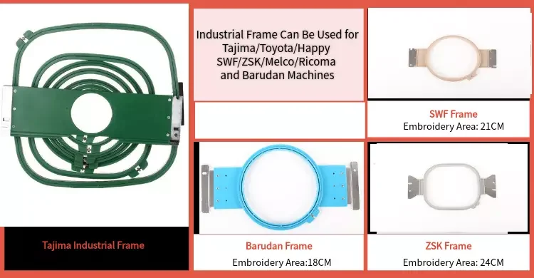 High Quality Embroidery Fast Magna Frames/hoops (8-in-1 Kit) For Tajima ...