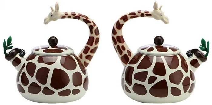 Ceramic Giraffe Whistling Tea Kettle Teapot - Beautyrich