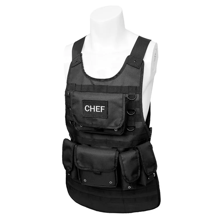 Durable Outdoor Camping Tactical Molle Chef Bbq Vest Apron With 5 ...
