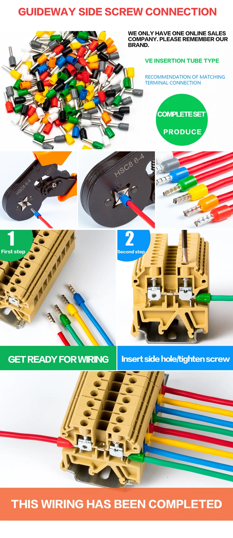 SAK2.5 Din-Rail Terminal Blocks - Reliable Wire Connecting
