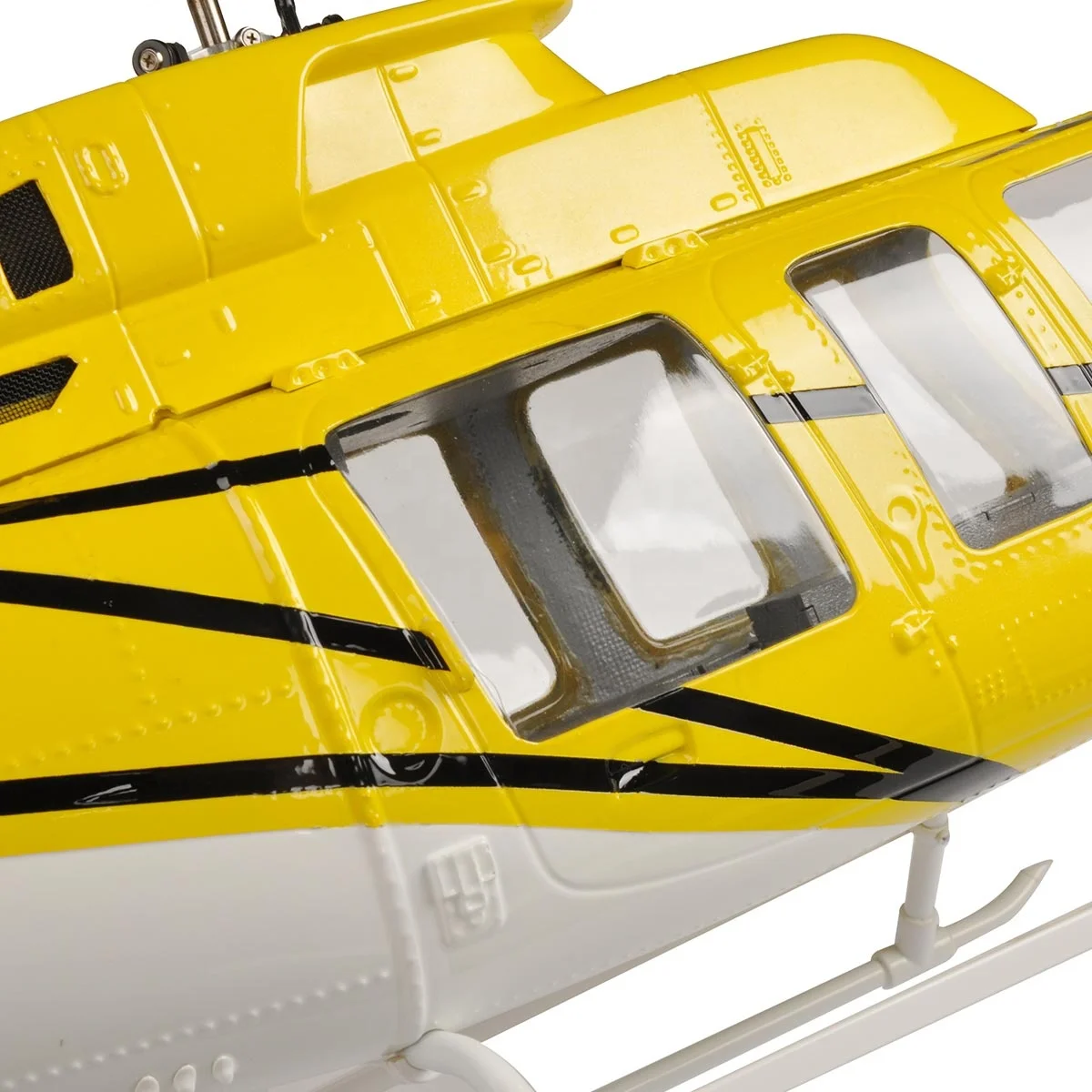 RC Helicopter Fuselage 470 Size BELL 407 Kit - Unassembled Yellow Black ...