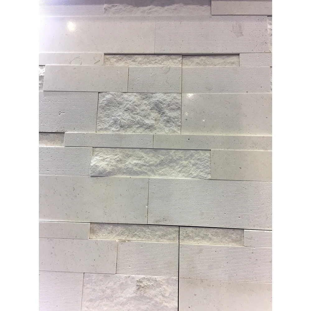 White Lymra Limestone Stacked Ledger Stone Tile| Alibaba.com