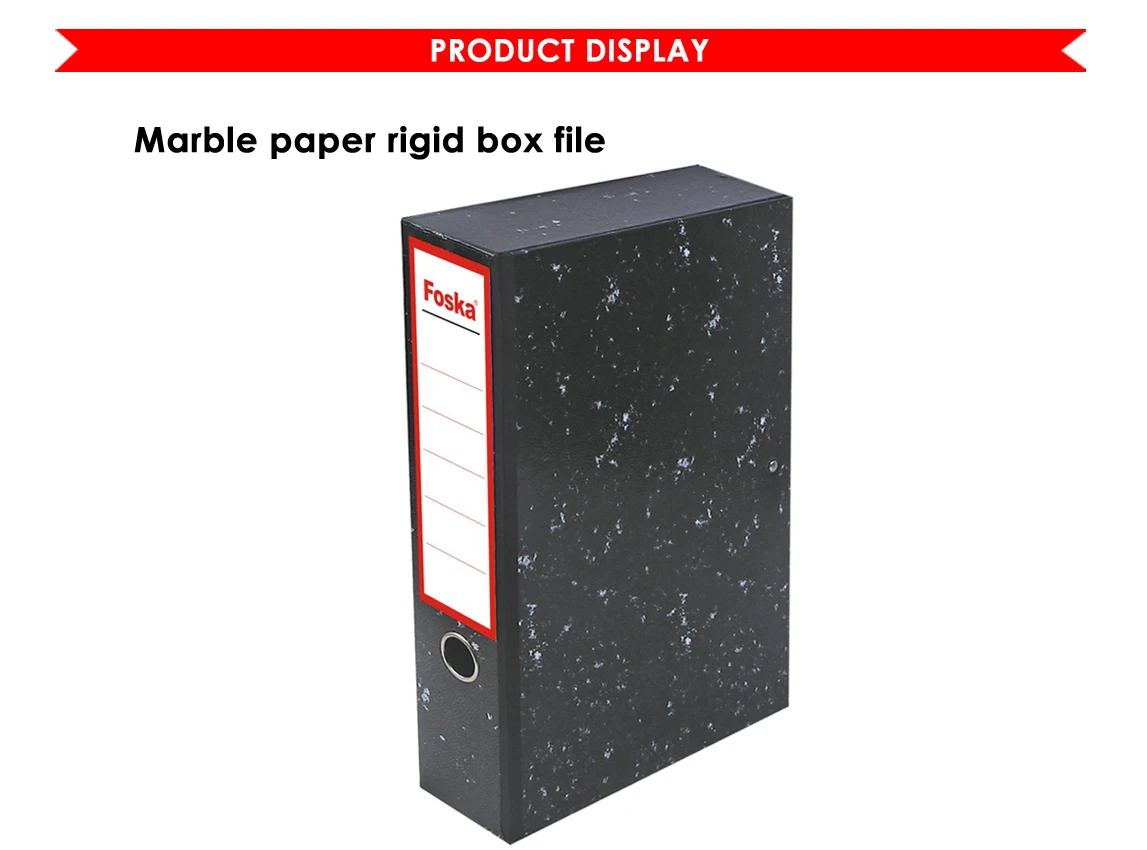 Foska Stationery - Durable PVC Marble Paper File Box