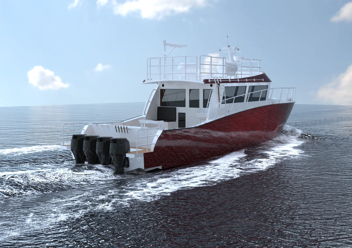15m Luxury Fishing Boat for Sale - Equipped with Outboard Engine