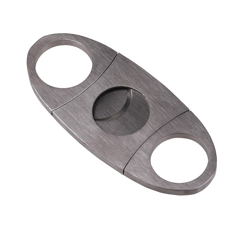 Portable Double Blade Stainless Steel Metal Cigar Cutter 90mm Head ...