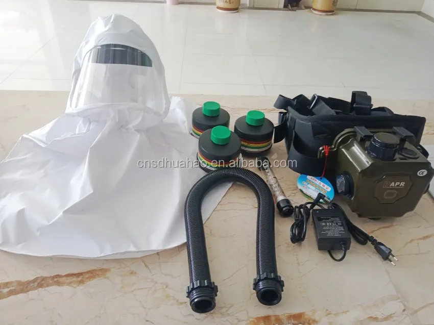 Ce En12941 Powered Air Purifying Respirator-s P3 Class Papr Hood/mask-s ...