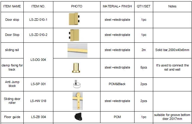 Brushed Gold Sliding Barn Door Hardware Buy Red Copper Sliding Door