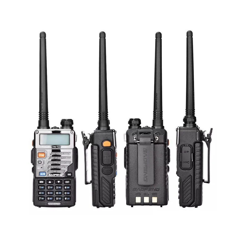 Bf-uv5re Portable Walkie Talkie 5w Vhf/uhf136-174 400-520mhz Radio Dual ...