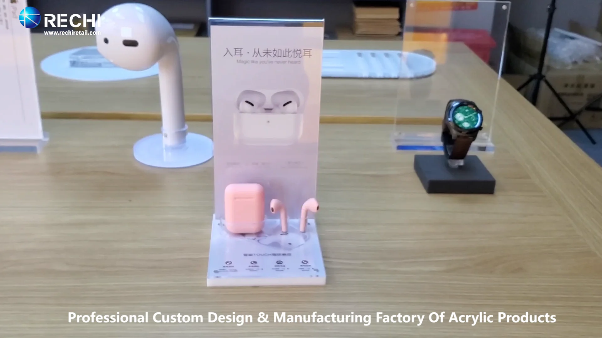 Rechi Custom Design & Made Acrylic Tws Earphone Display Stand Holder ...