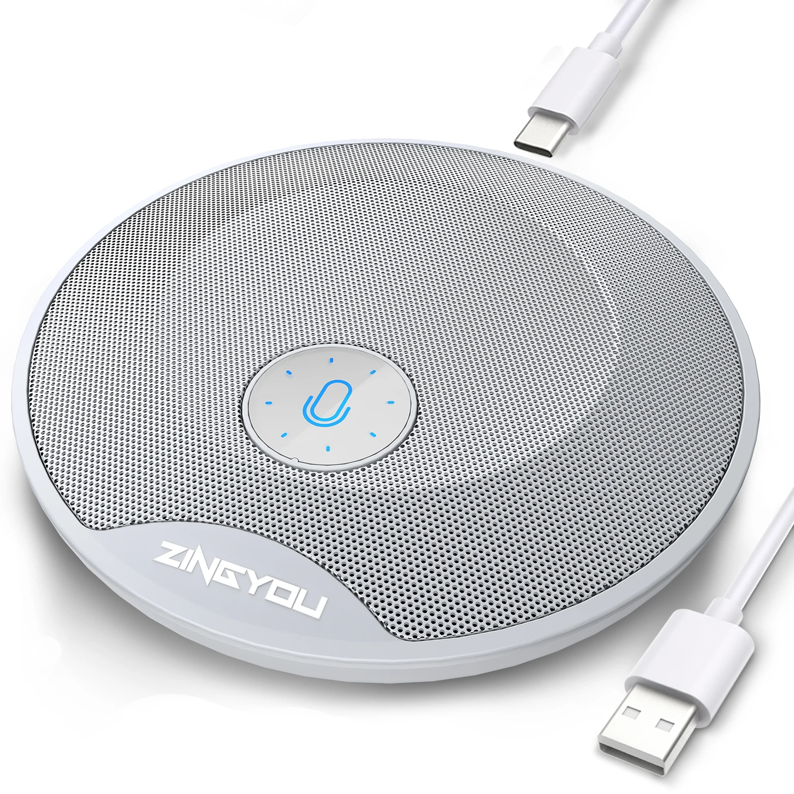 Usb Conference Microphone Omni-directional Condenser Mic For Recording ...