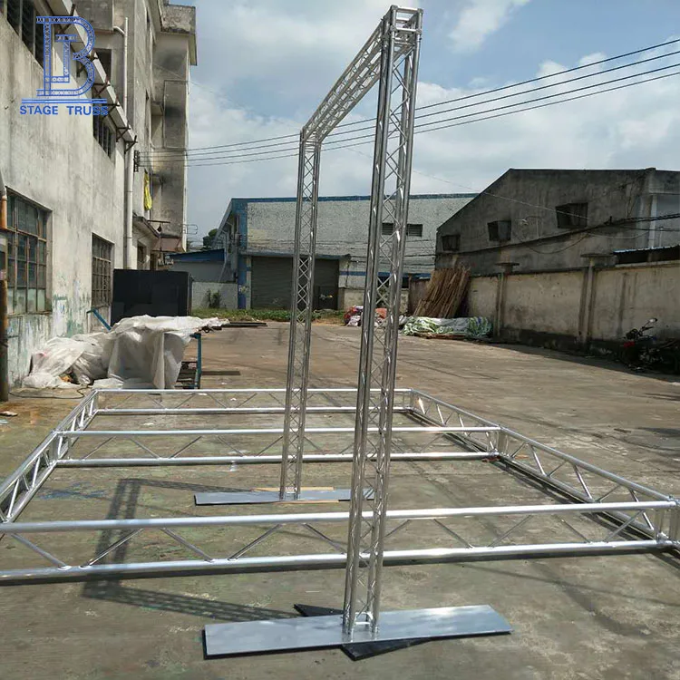 Sliver Aluminum Mini 100*100 Mm Spigot Truss For Wedding Decoration ...