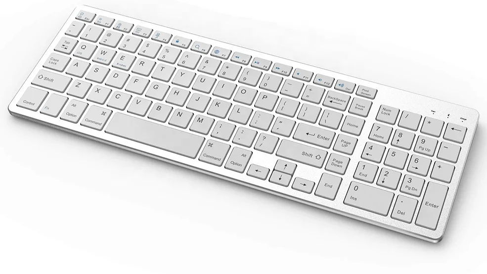 Slim Flat Metal Wireless Keyboard For Hisense Tcl Smart Tv - Buy ...