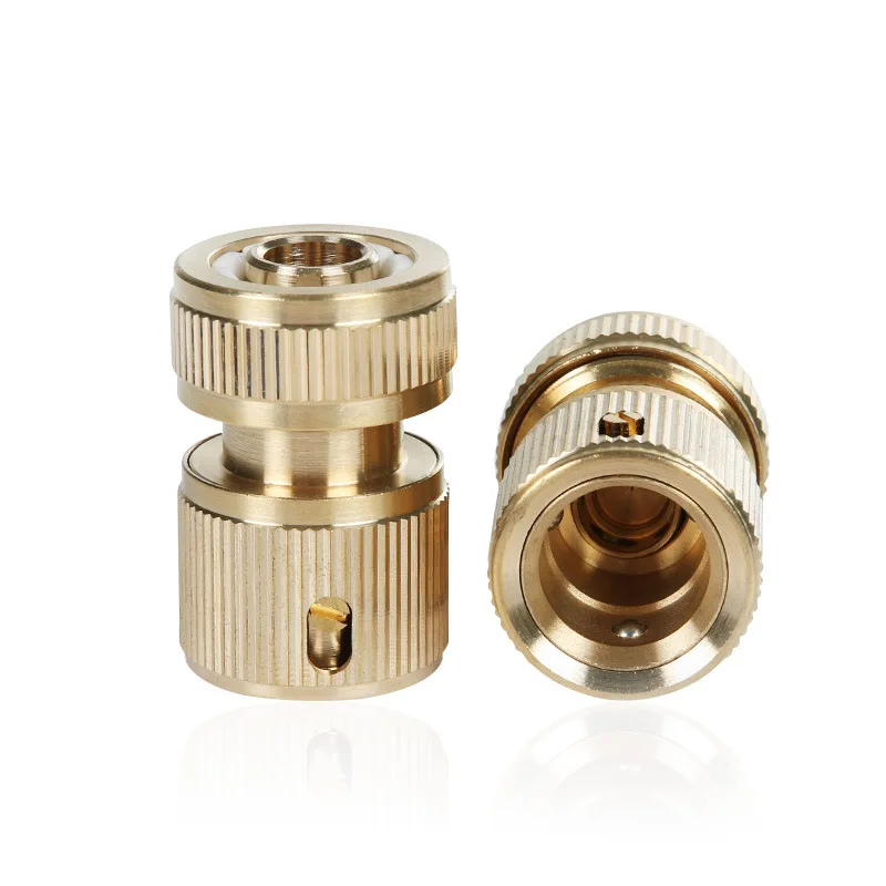 1/2 Inch Pure Copper Water Stop Connector for Car Wash & Garden Hose ...