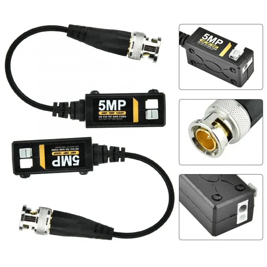 1080P 3MP 4MP 5MP video balun de cobre puro core hd cvi ahd tvi CVBS ...