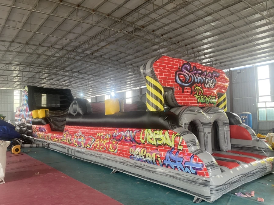 Inflatable Themed Commercial Detachable Obstacle Inflatable Trampoline Climbing Obstacle Game ...