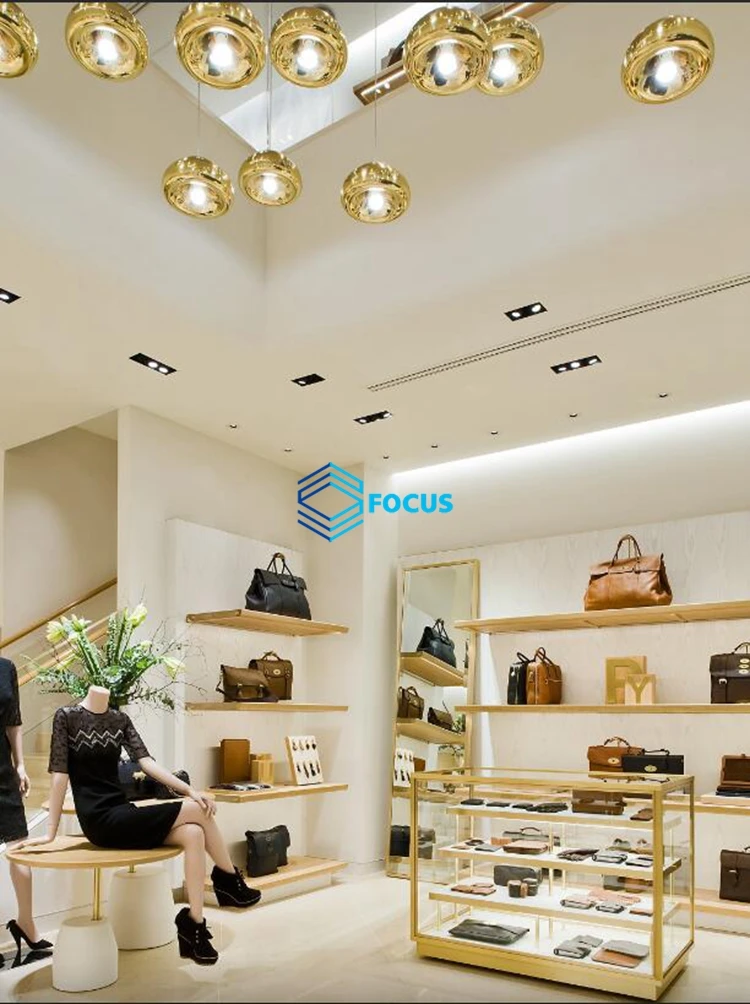 Handbag Display Showcase - Elegant Leather Bags Display