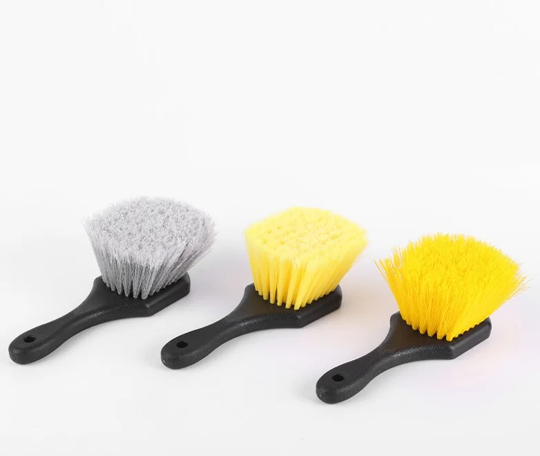 Pms Yellow Auto Detailing Cleaning Brush Pp Wash Rim Tire Washing Auto ...