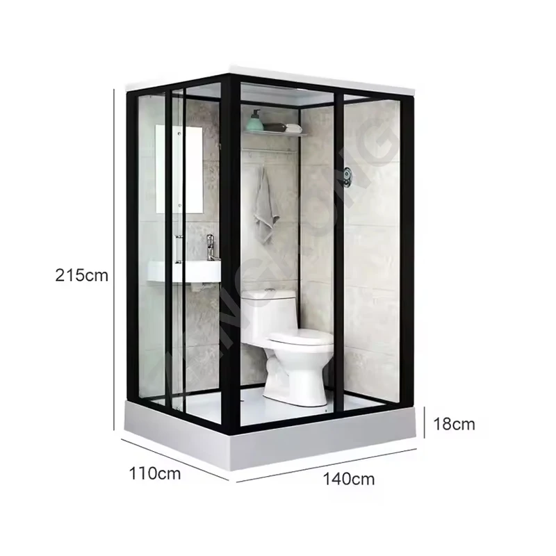 Integrated Modular Bathroom Pod - Complete Prefab Shower Room