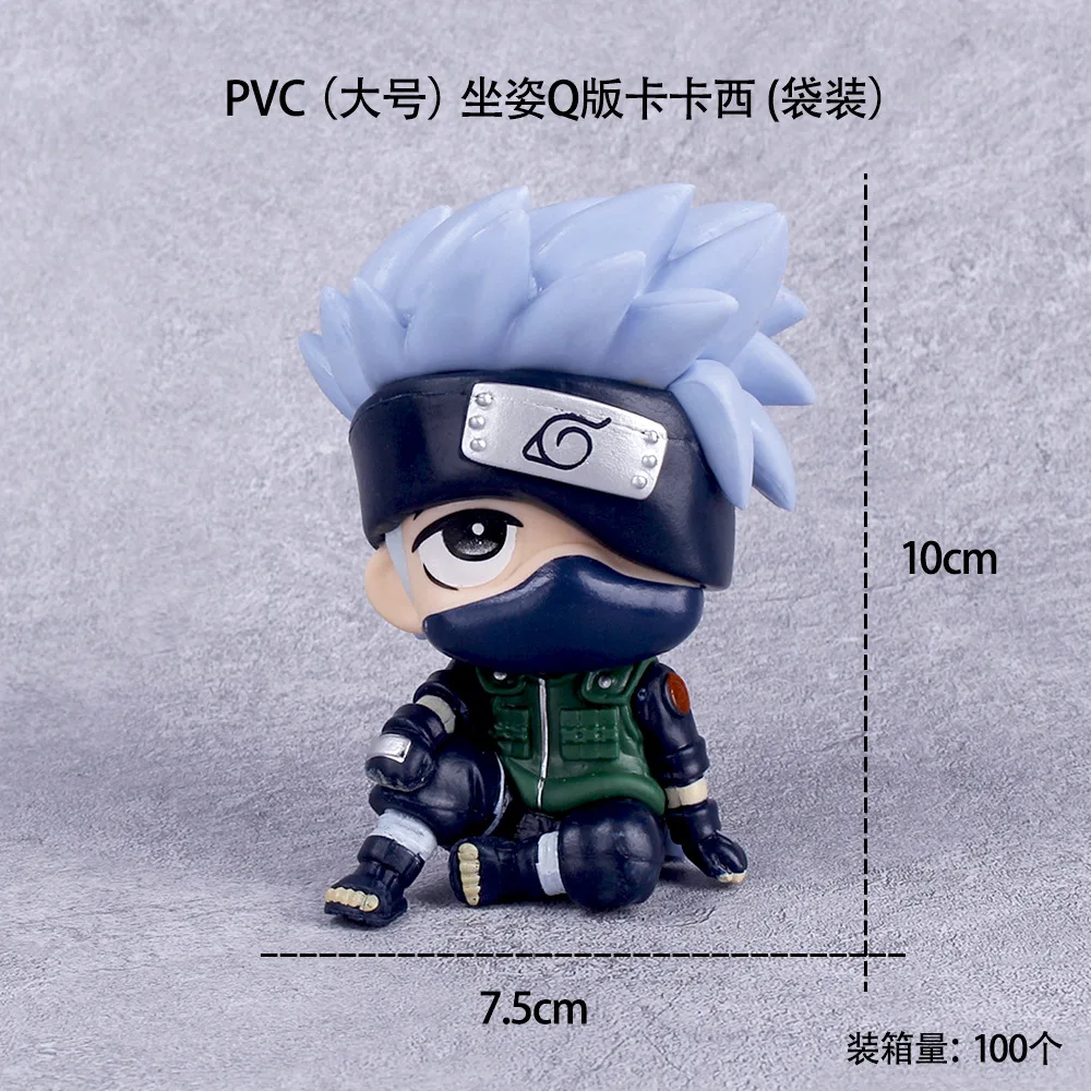 10*7cm Cake Topper Narutos Figure Japanese Anime Kakashi Mini Figure ...