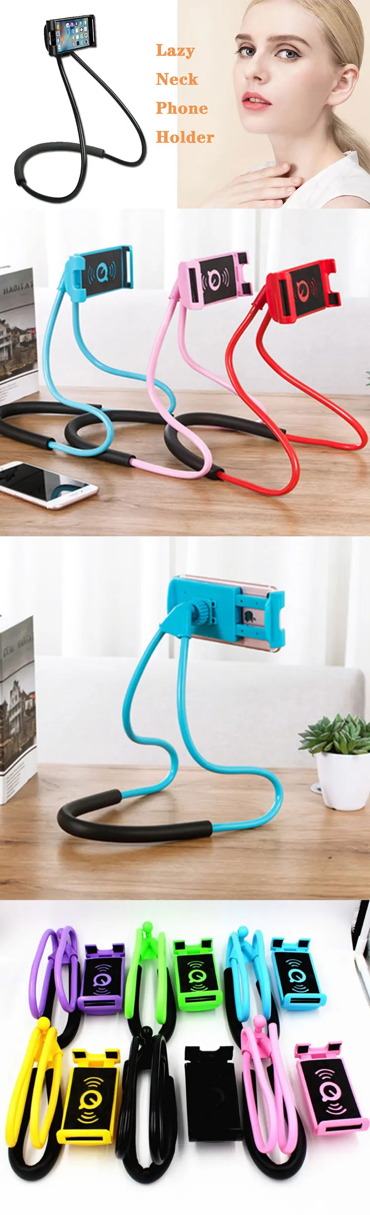 Universal Long Arm Support Gooseneck Bracket Flexible Neck Lazy Cell ...