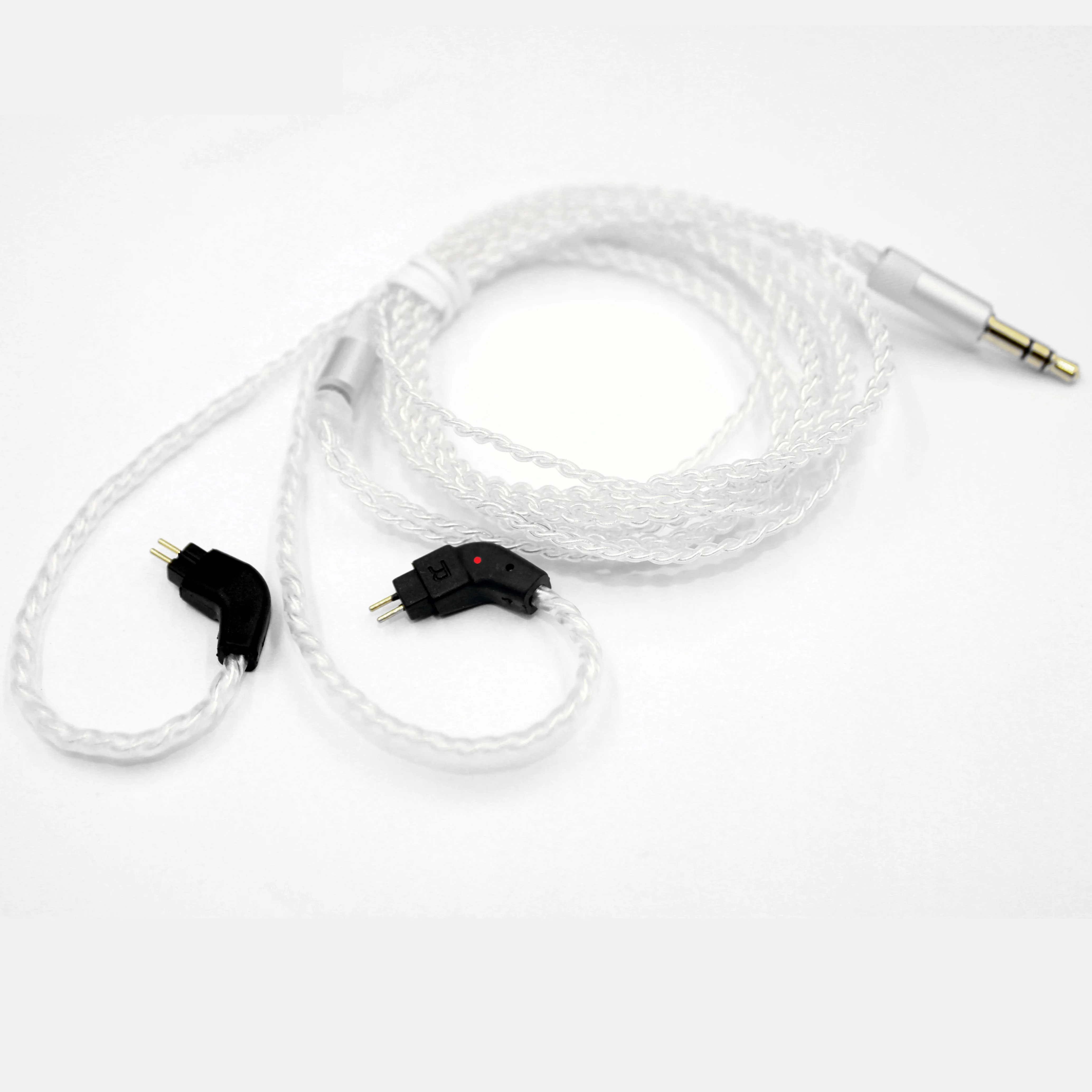 Replacement 3.5mm Stereo Twisted 0.78mm Double Pin Headphone Cable ...