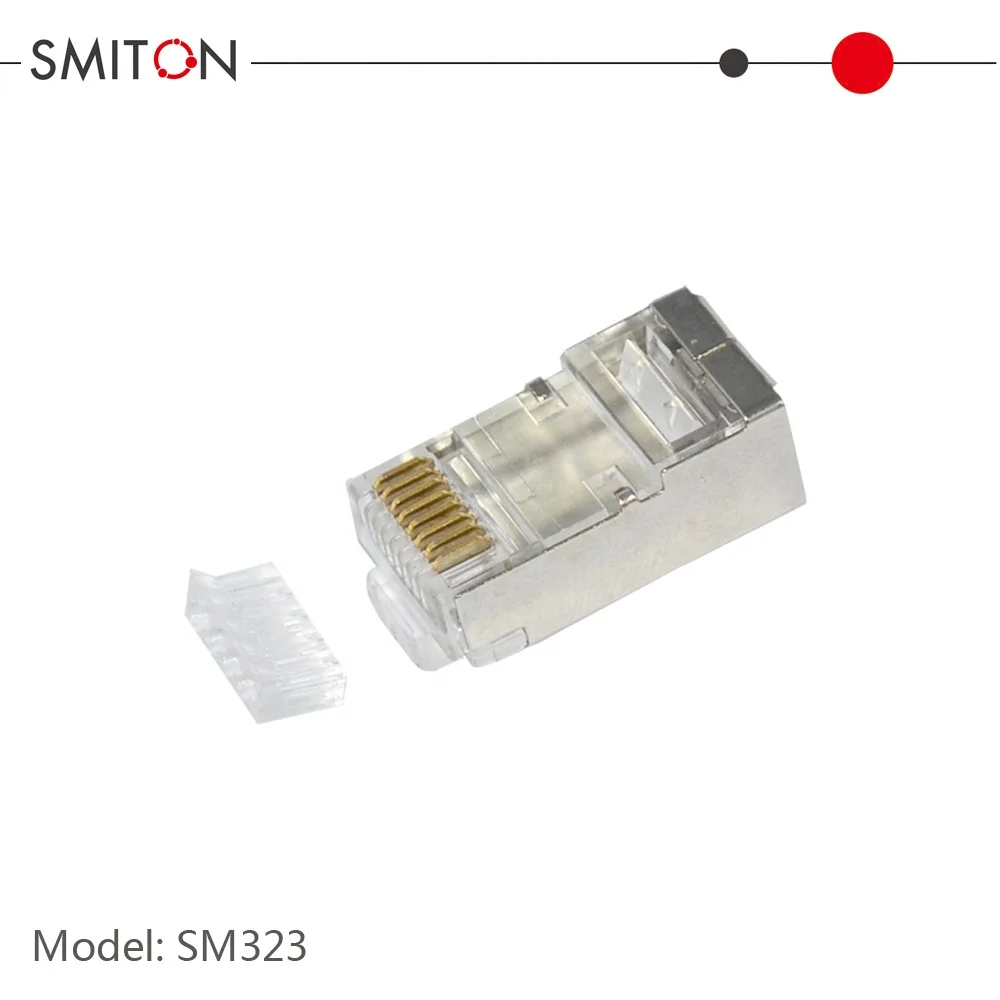 Ftp Metal Rj45 Cat6 Connector Plug With Insert - Buy Cat6 Connector ...