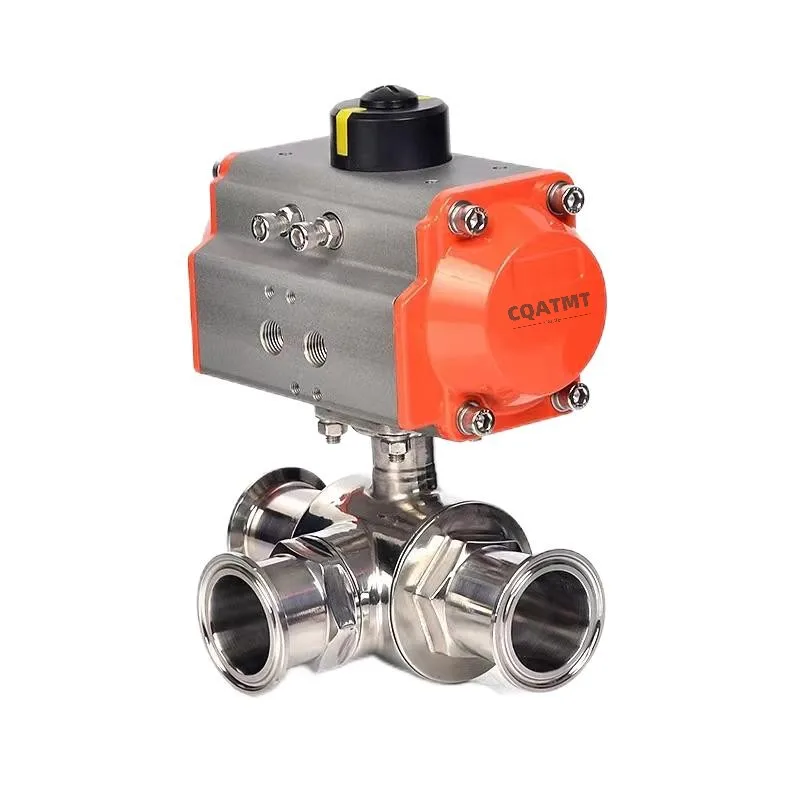 CQATMT Sanitary Chuck Quick Connect Ball Valve SS304