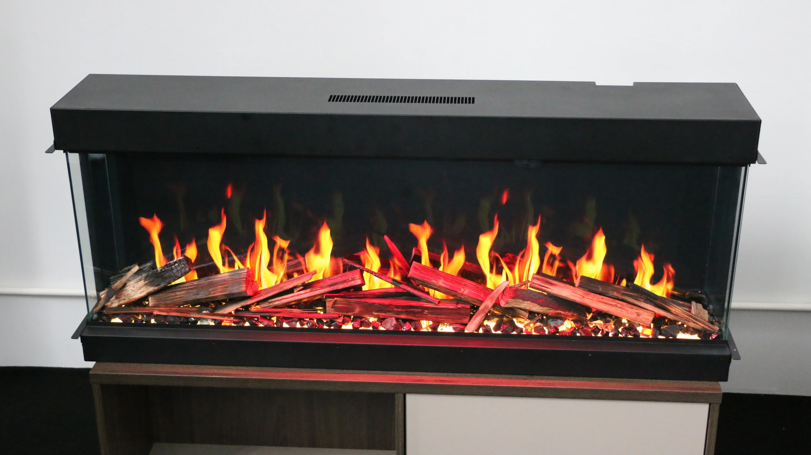 Adjustable Screen Electric Fireplace - Dreamflame HD Flame Effect