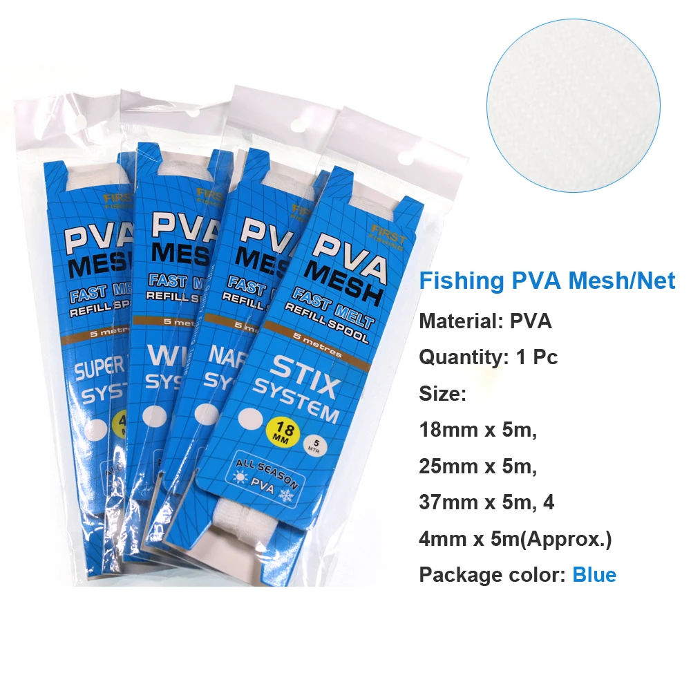 Carp Fishing PVA Mesh Refill Roll - Hair Rig Hook Bait Feeder Bags