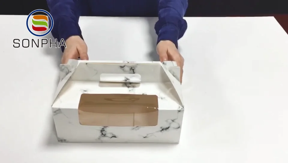 Gourmet Cake Box Pop Packaging Carton Mini Cheesecake Boxes Handmade ...