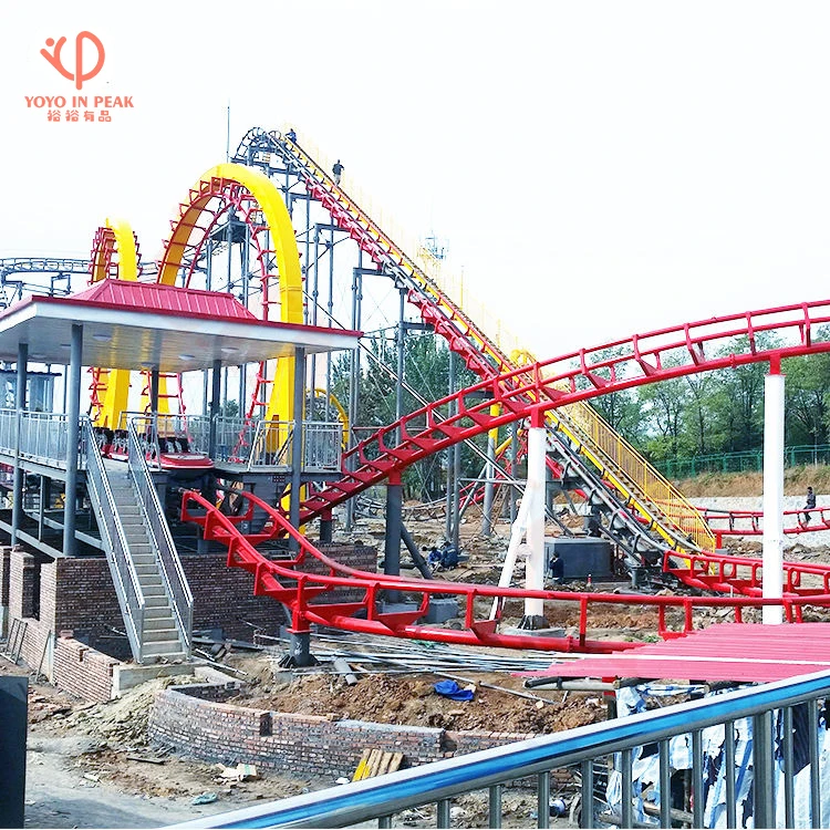 High Quality Thrilling Large Overlapping Roller Coaster Amusement Park ...