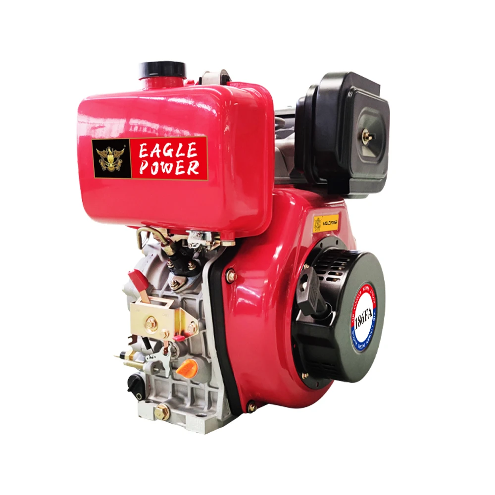 186f 13hp Chinese Diesel Engine Air Cooled Diesel Engine 4 Stroke Hot ...