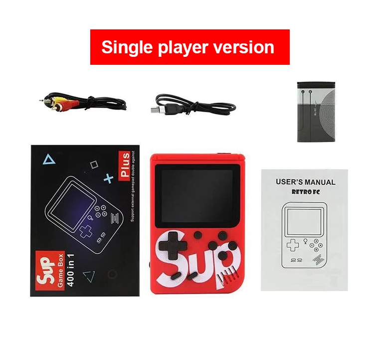 Sup Portable Video Handheld Game Single Double Player Game Console 400 ...