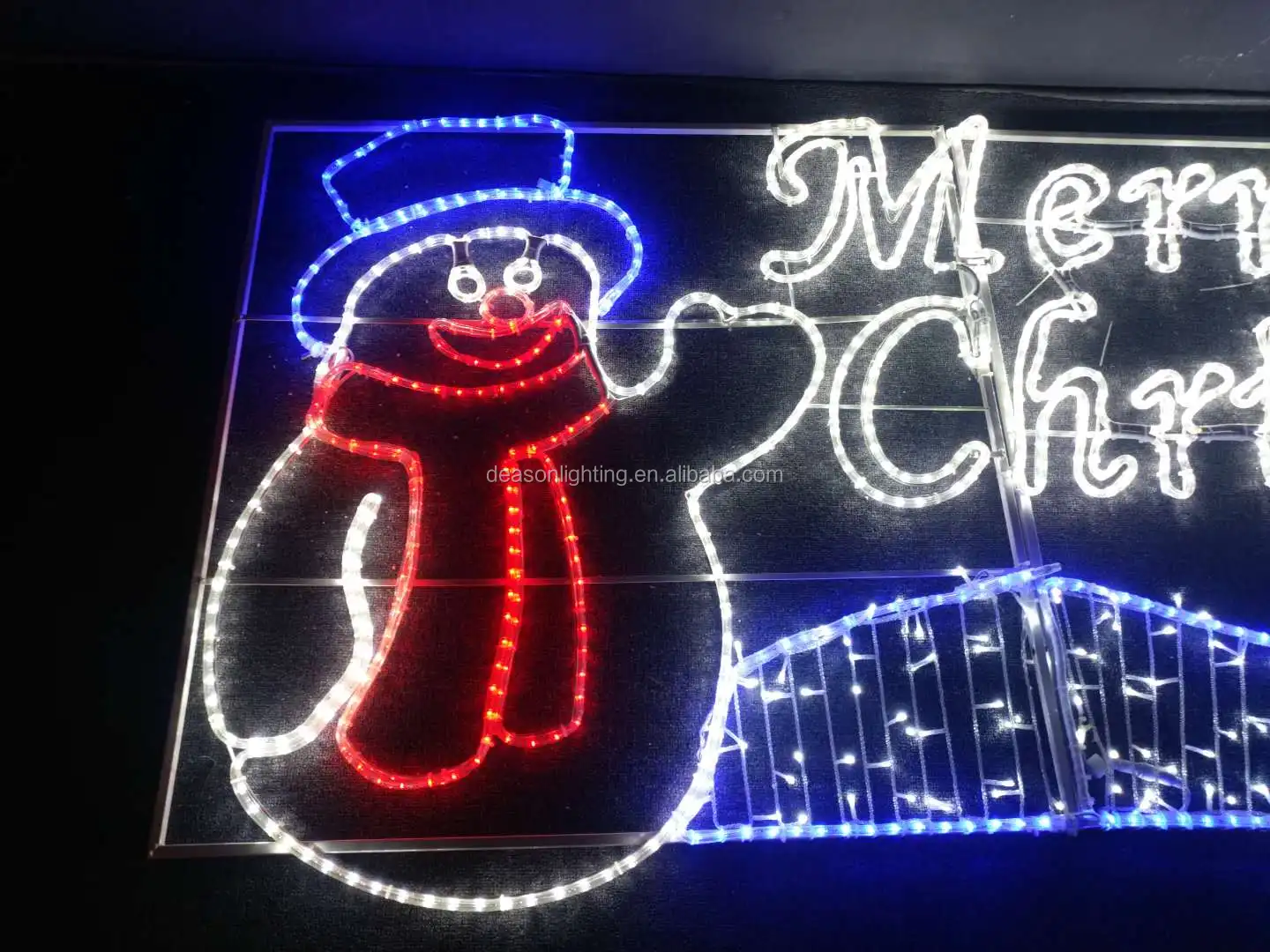 Merry Christmas Lights Outdoor Big Sign - LED Lighted Outdoor Christmas ...