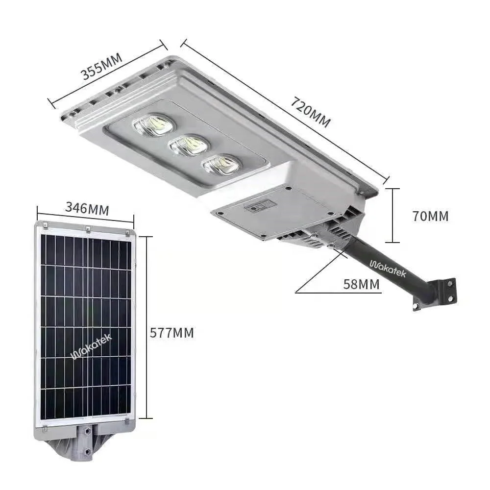 Wakatek Felicity Solar Light 300w All In One Solar Street Light With ...