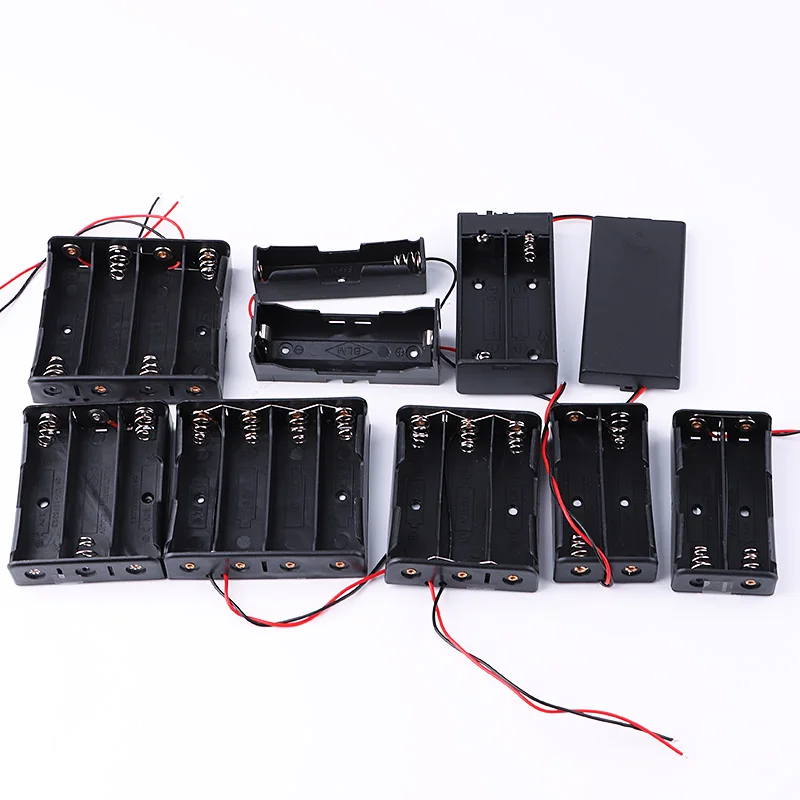 Custom Diy 1 2 4 Slot Plastic Cylinder Battery Holder Parallel For ...