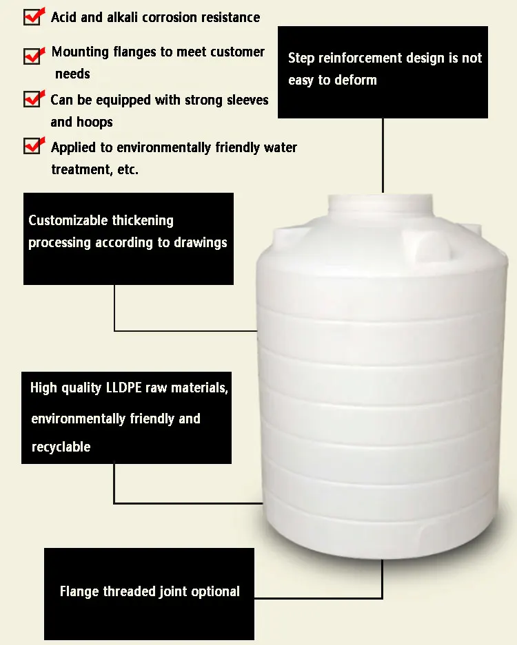 800l Rotomolding Cylindrical Flat-bottom Septic Tank For Sale - Buy ...