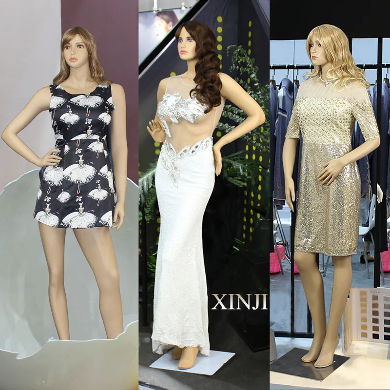 Xinji Sexy Female Fiberglass Manikin Women Big Breast Model Window ...