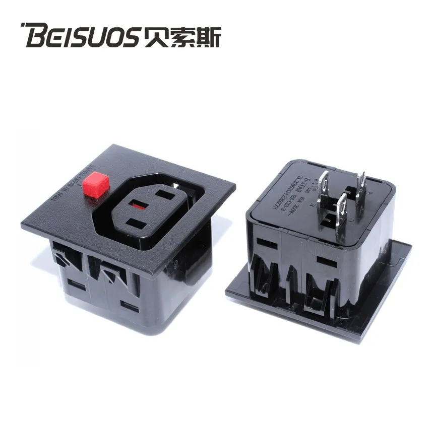 Iec C13 Plug Connector Socket For Pdu Power Connector Ac Female Inlet