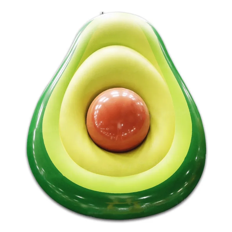 Avocado Swimming Pool Float Inflatable Ride On Pool Raft Floating ...