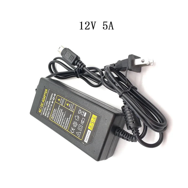 12V 5A Round Connector with 4 Pin Power Adapter for DVR