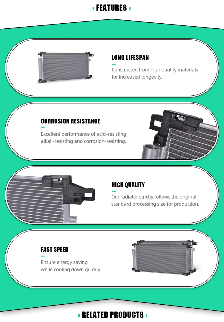 OEM 16041-21281 Aluminum Radiator for Toyota Prius & Corolla