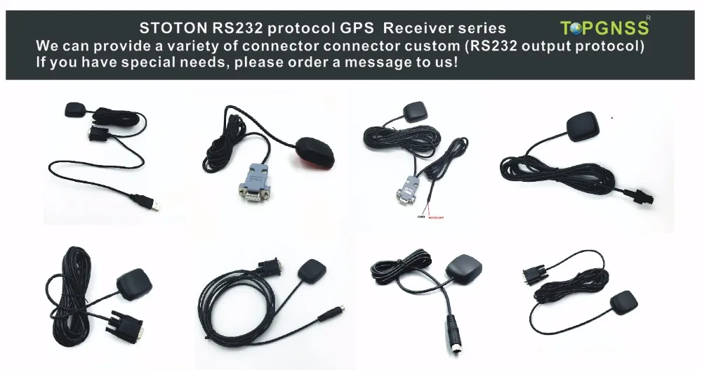 TOPGNSS RS232 GPS Receiver - Dual Mode Industrial Control