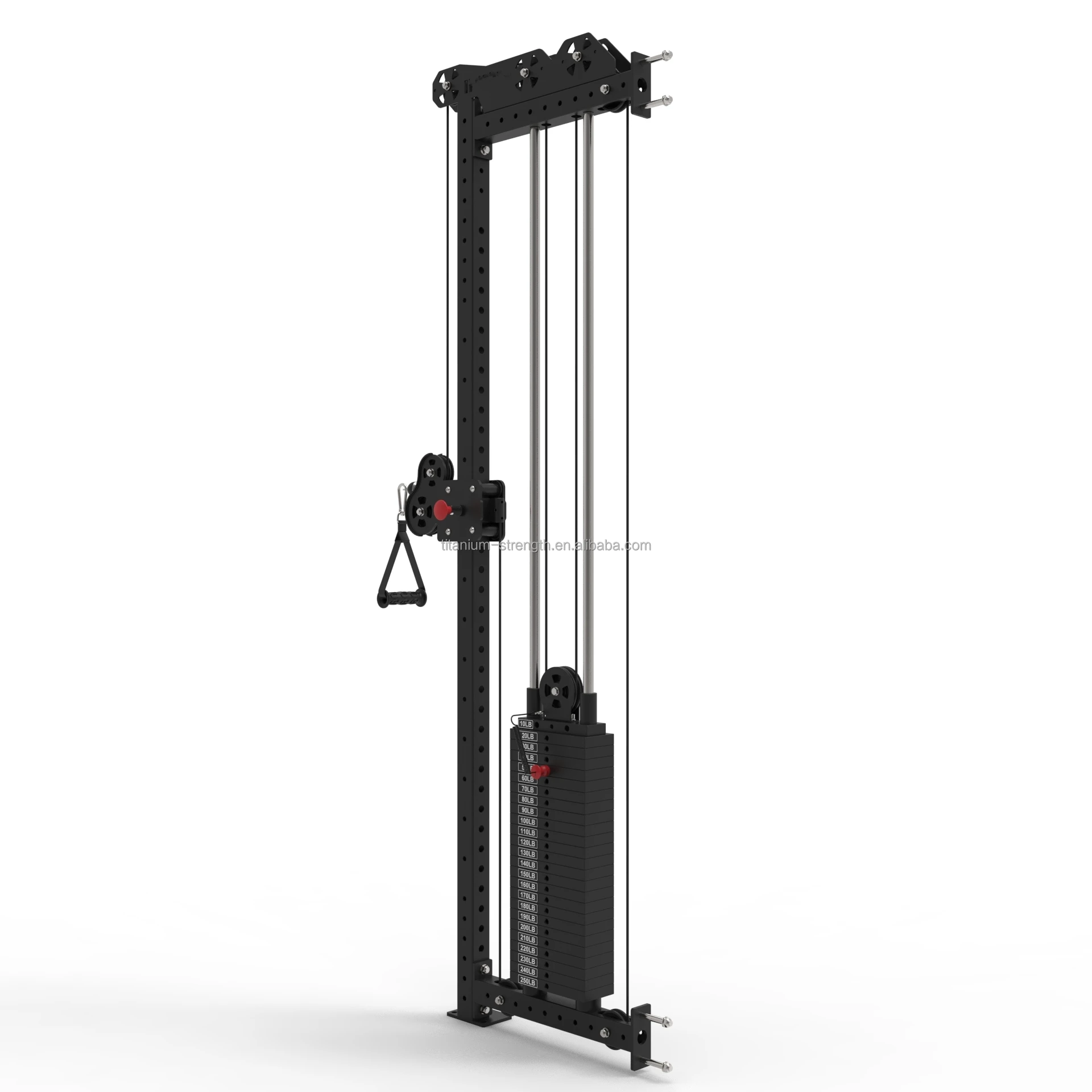 W6150-s1 Gym Strength Equipment Single Dual Adjustable Pulley System ...