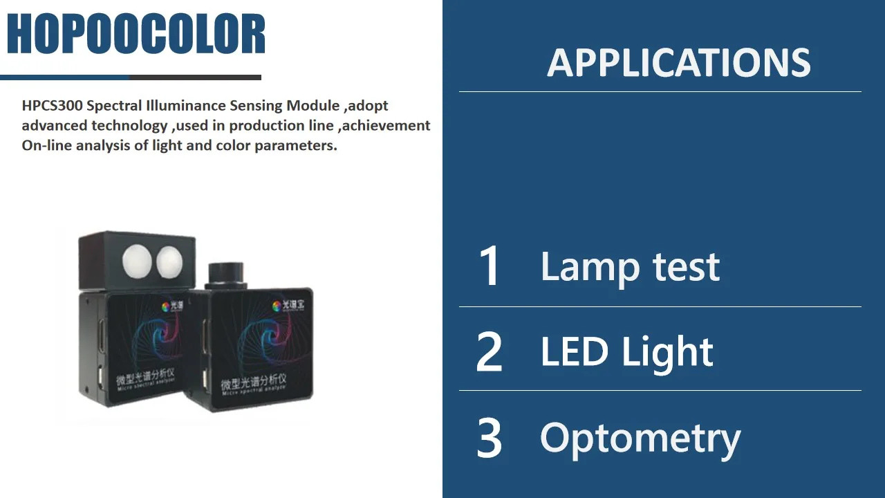 HPCS300 Spectral Illuminance Sensing Module - Portable Colorimeter