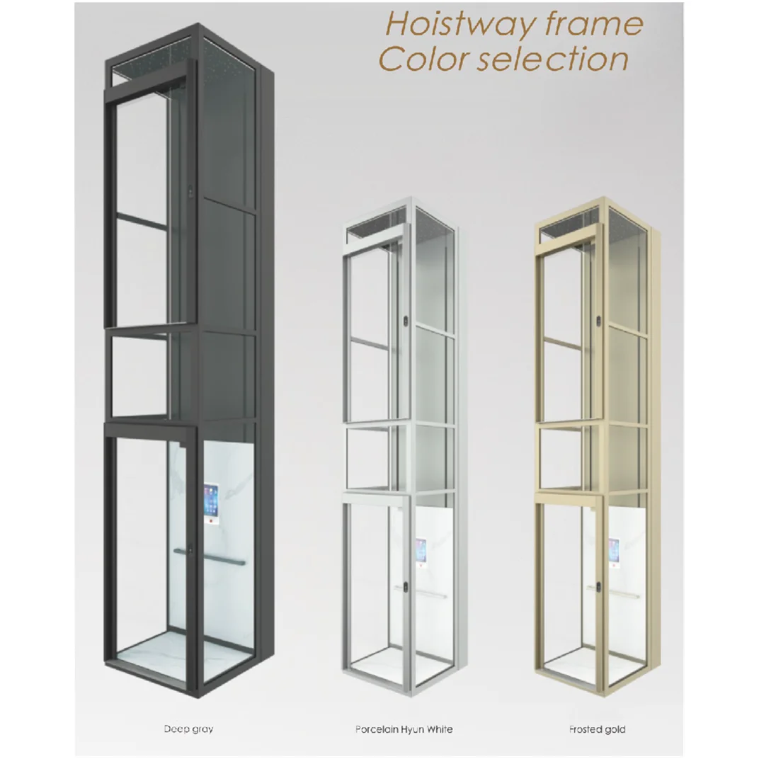Fuji Elevator Platform Home Lift With Aluminum Alloy Glass Shaft For ...