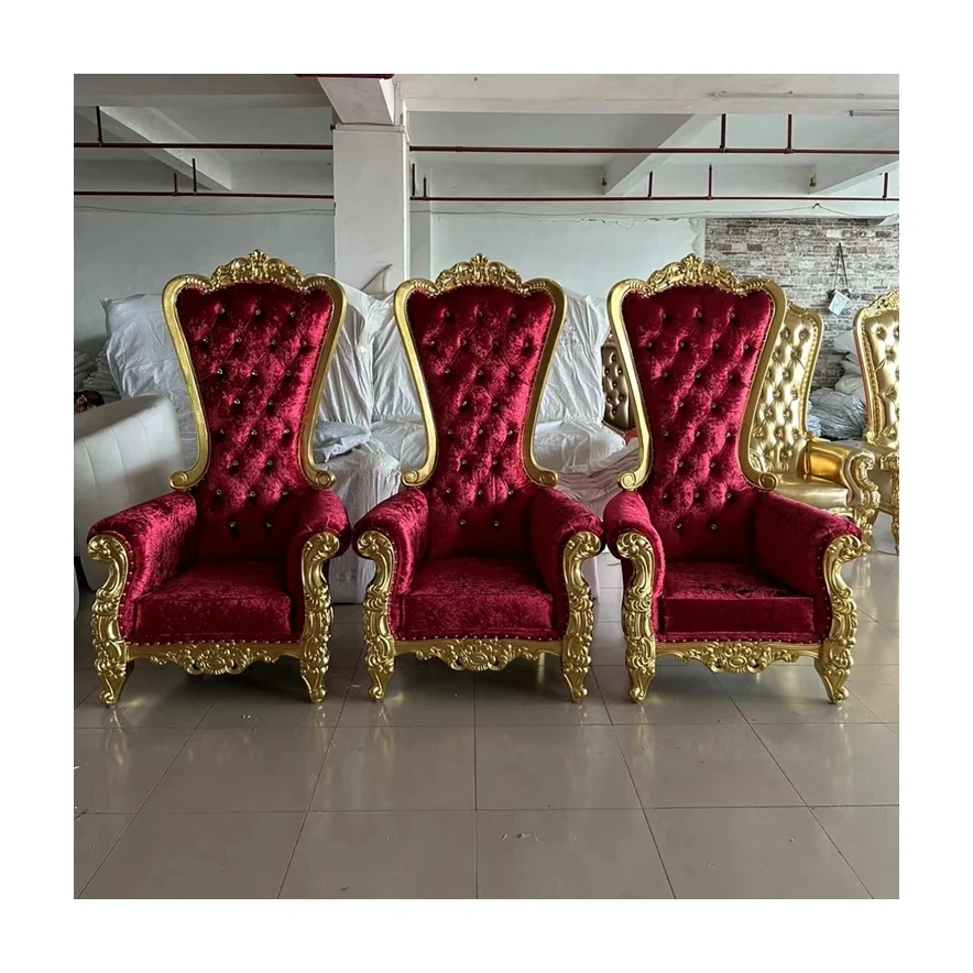 Red Queen Throne Chair Baroque Throne Chair Queen High Back In Red ...
