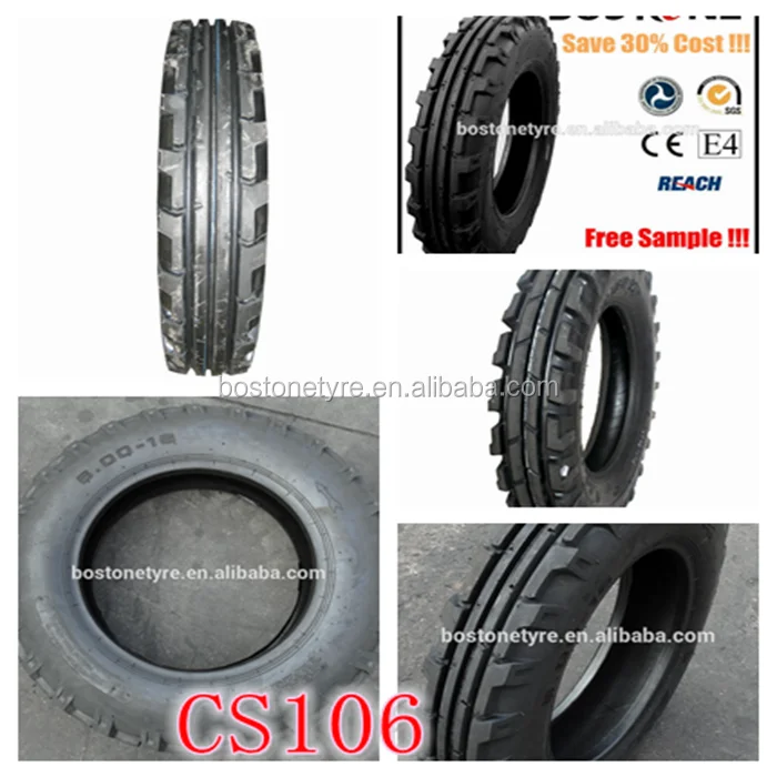 Bostone 7.50x20 Agricultural Tractor Tires - Durable Bias Design, 8PR ...