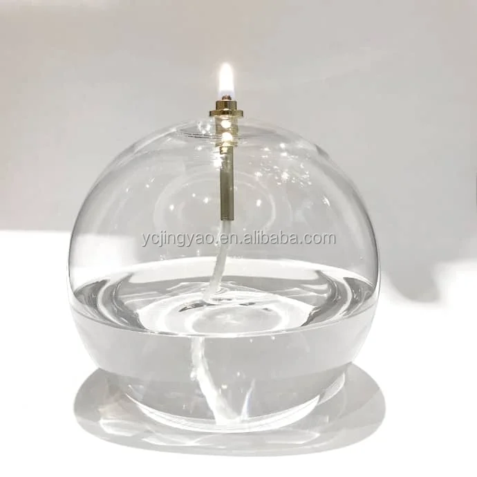Hand Blown Clear Borosilicate Round Glass Ball Oil Lamps - Buy Oil Lamp ...