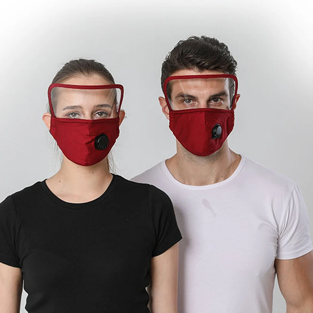 Reusable Plastic Pvc Face Cover Anti-fog Face Shield Transparent ...